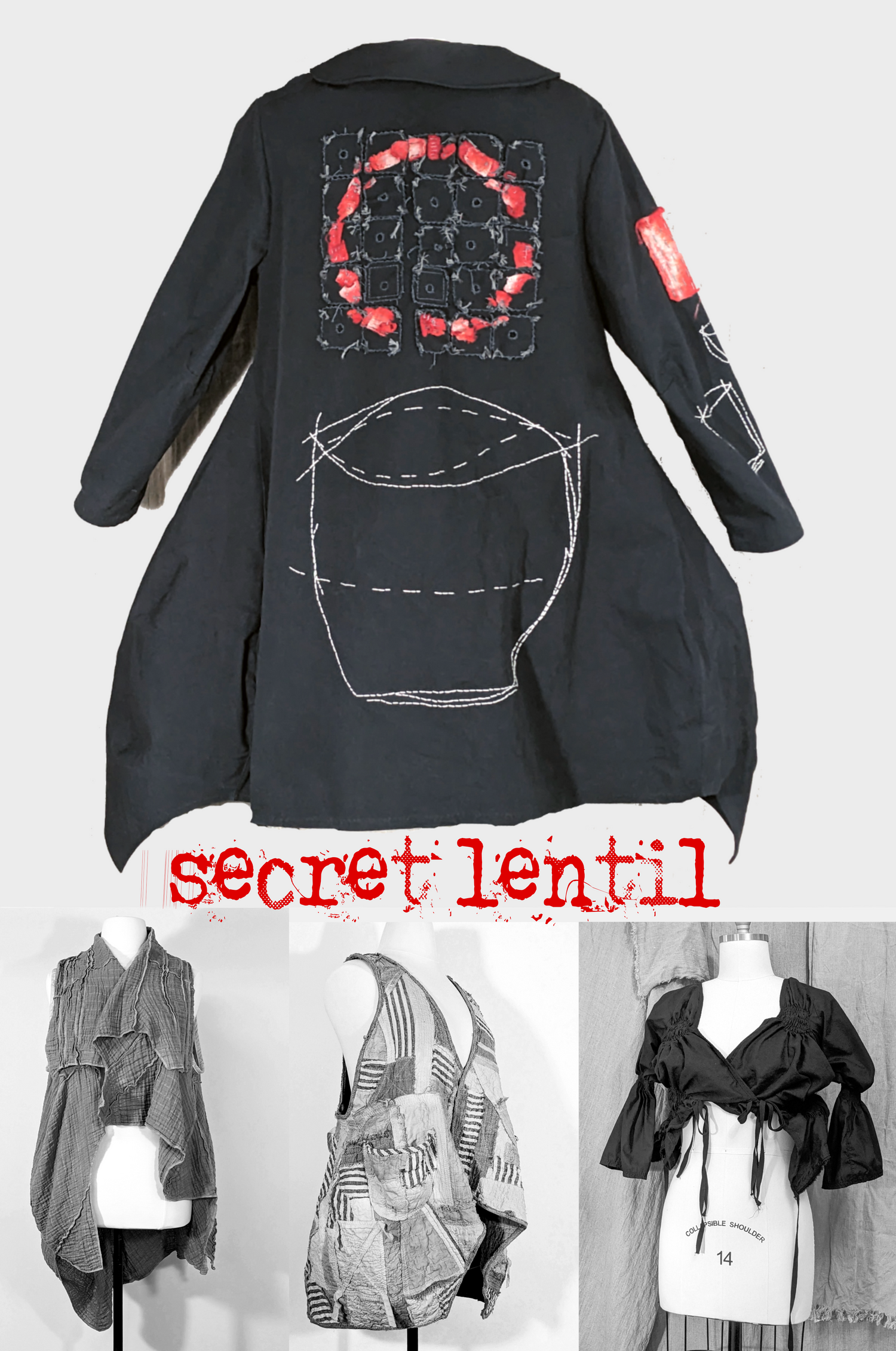 secret lentil ~ eclectic singular clothing, art and other fine things