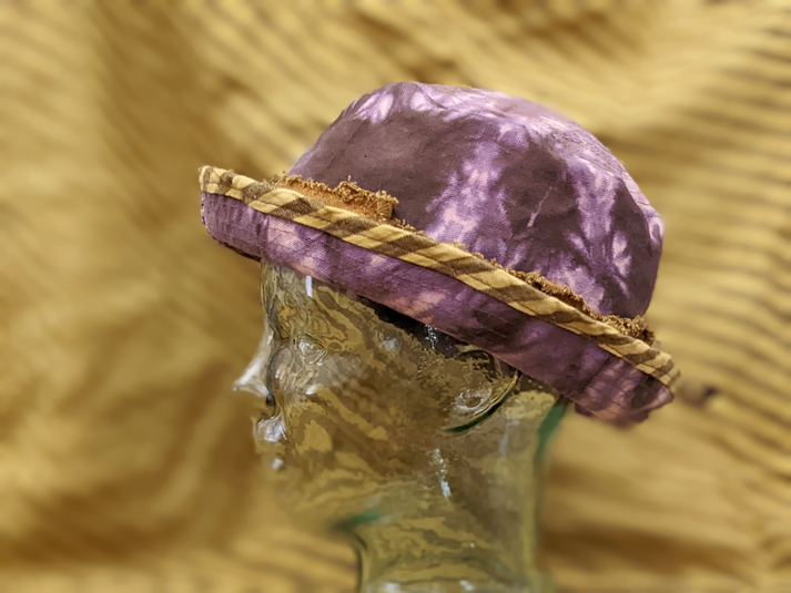 Plum + Mustard Bucket Hat, canvas – secret lentil