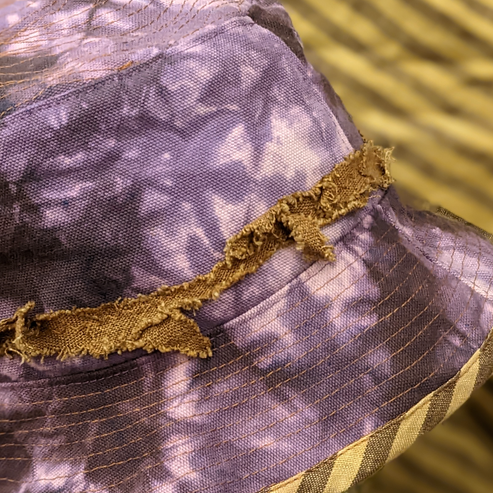 Plum + Mustard Bucket Hat, canvas – secret lentil