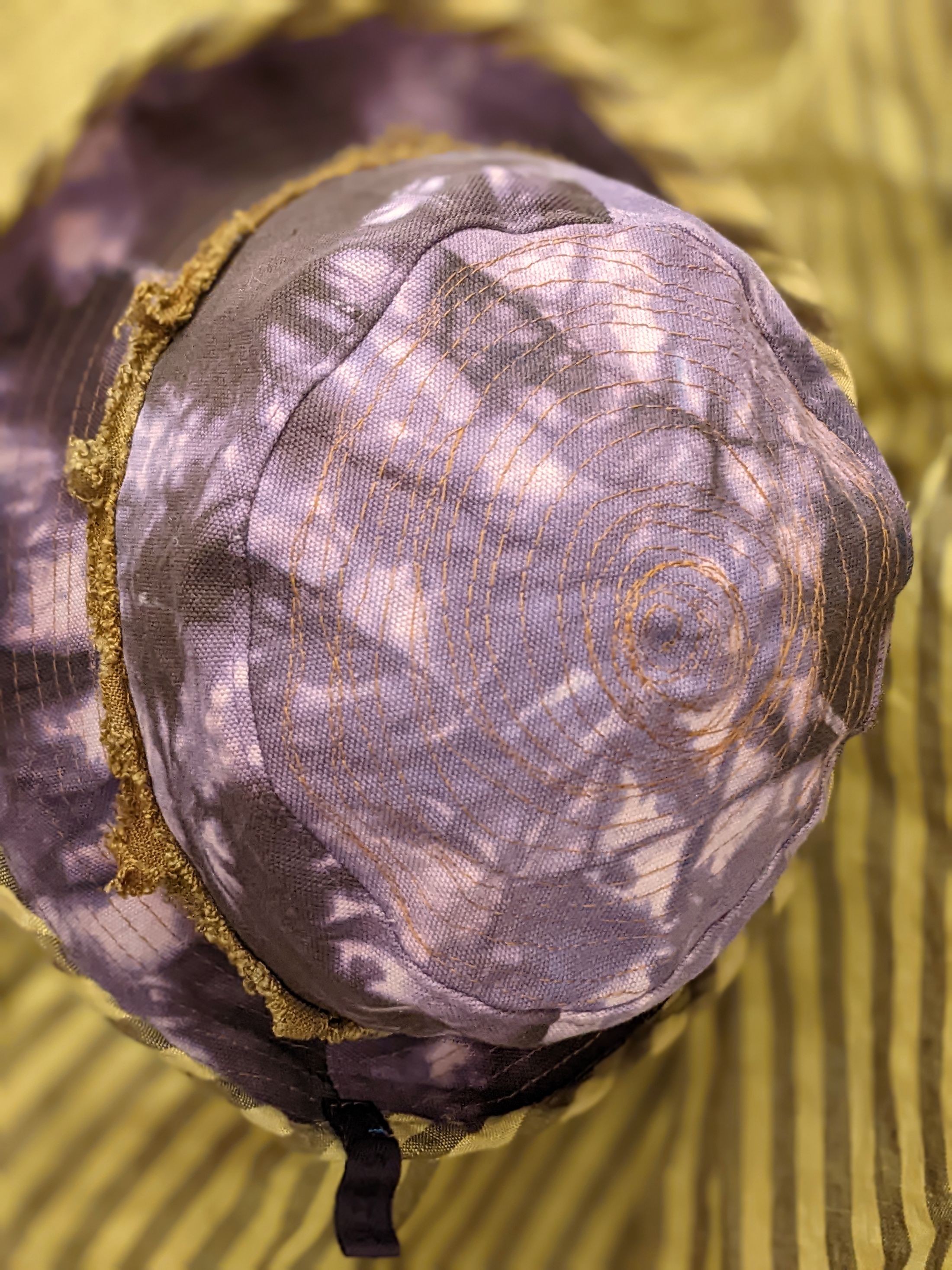 Plum + Mustard Bucket Hat, canvas – secret lentil