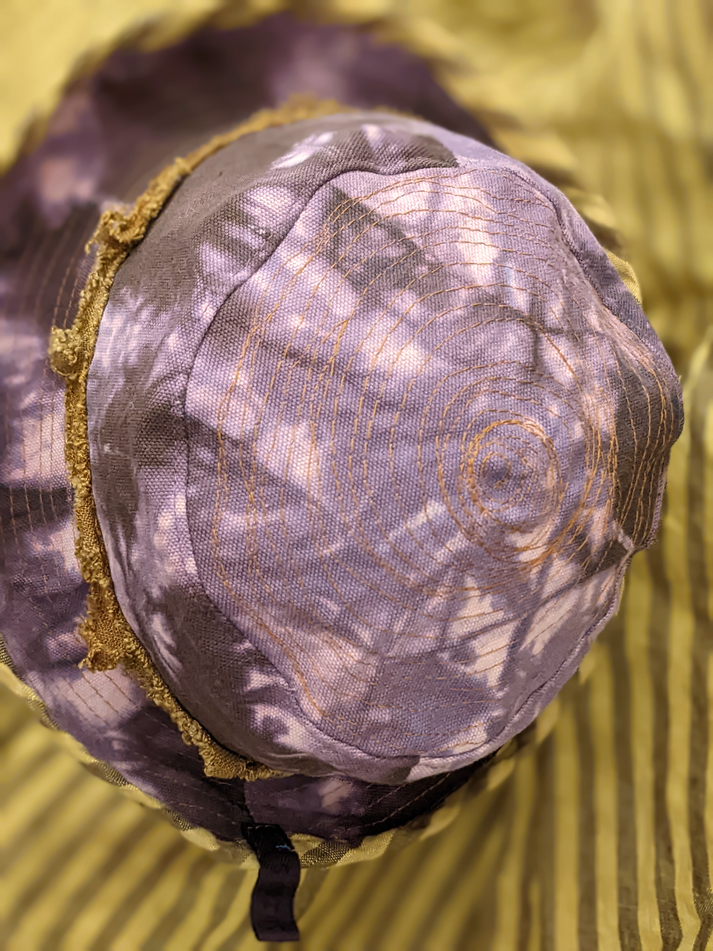 Plum + Mustard Bucket Hat, canvas – secret lentil